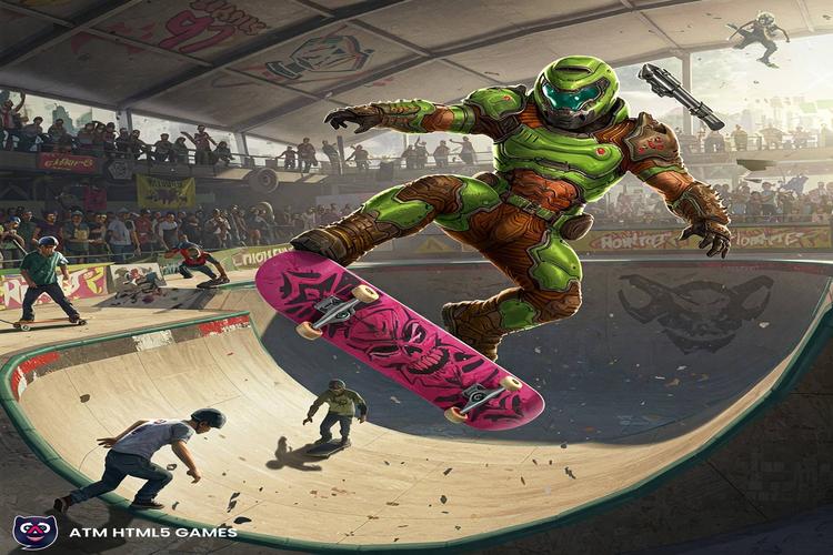 Tony hawks pro skater remasters doom slayer joins | Play Free! 🕹️ ATM Games